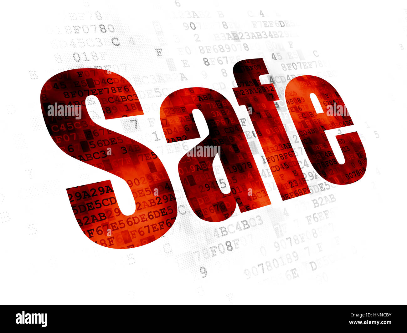 Safety concept: Safe on Digital background Stock Photo - Alamy