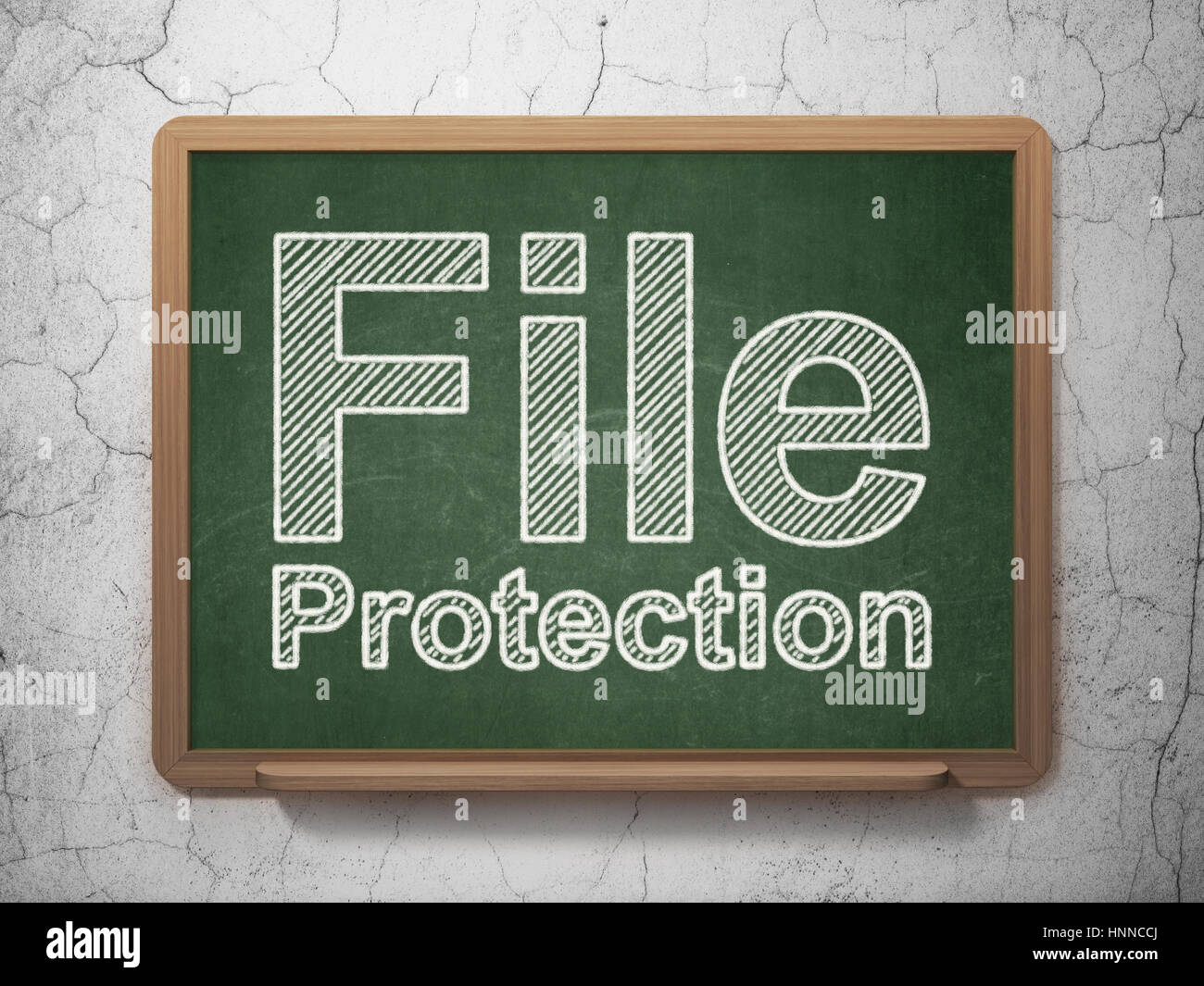Privacy concept: File Protection on chalkboard background Stock Photo - Alamy