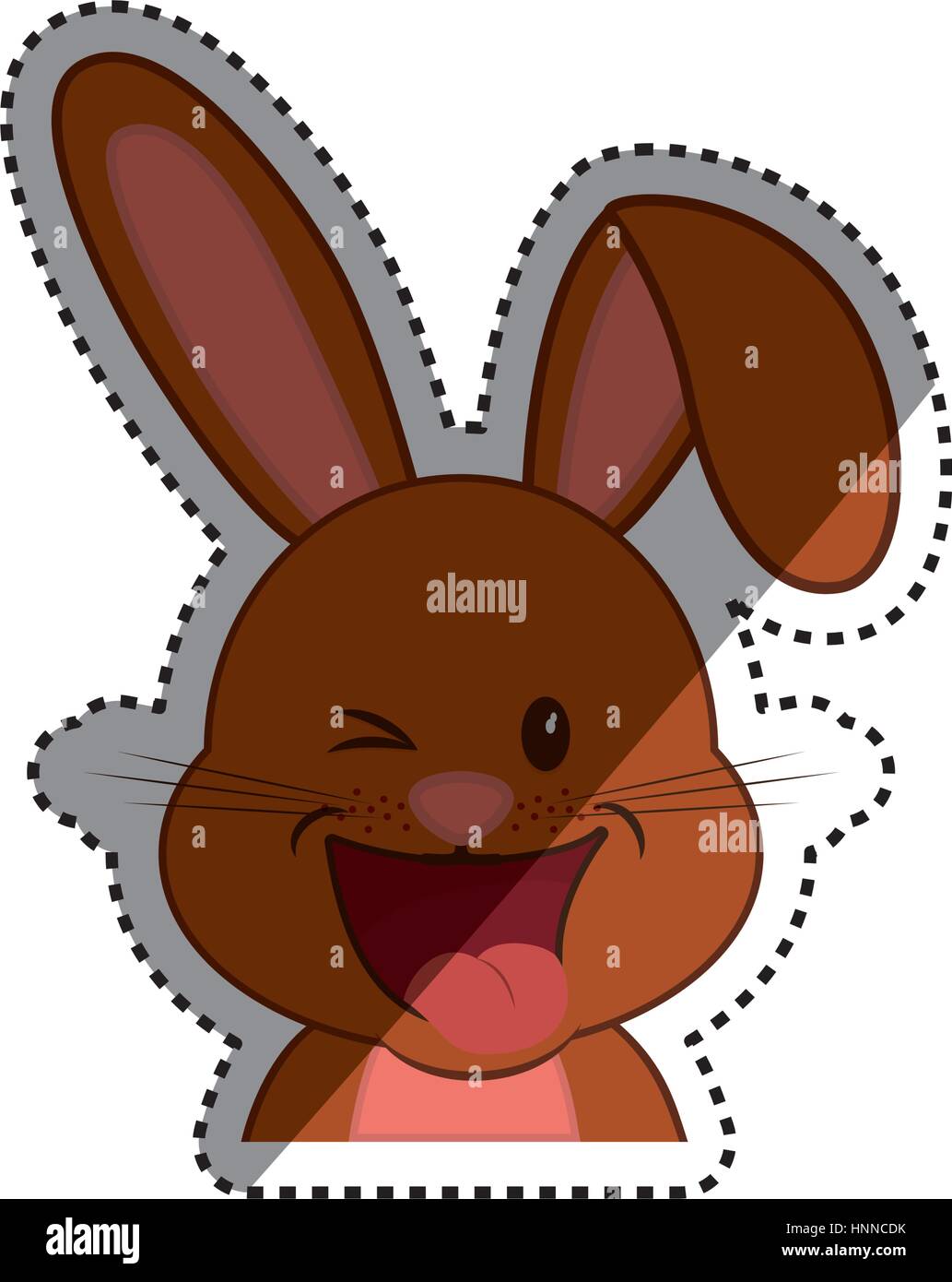 Cute rabbit cartoon icon vector illustration graphic design Stock ...
