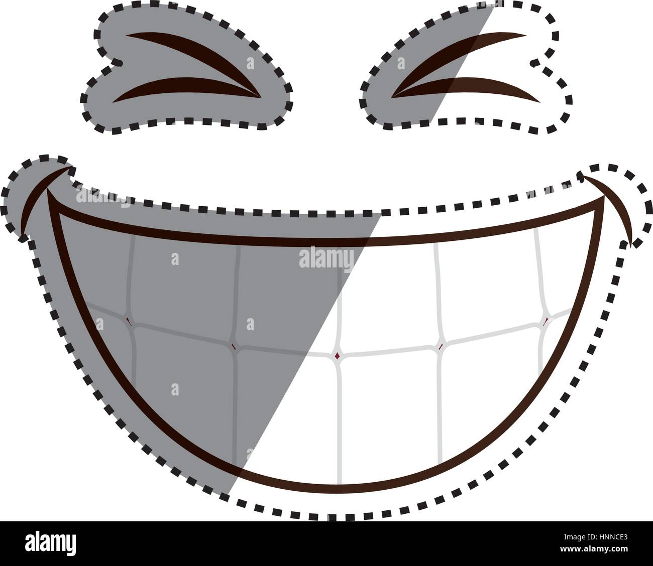 Mouth laughing cartoon icon vector illustration graphic design Stock ...