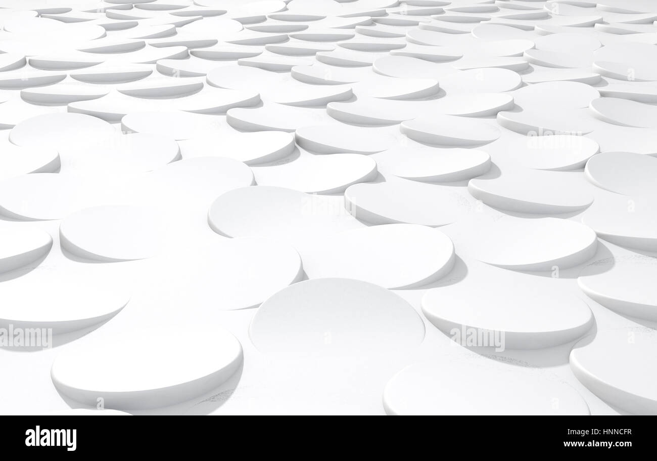 A concept white on white background made out of white scale shapes ...