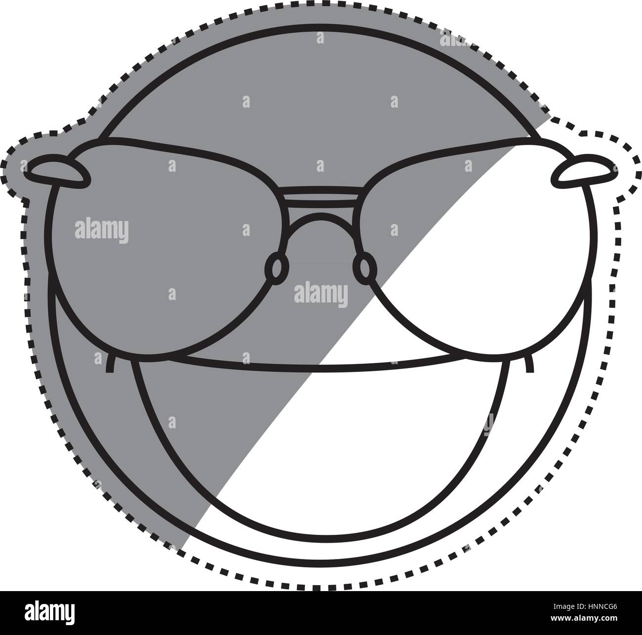 Funny emoticon cartoon icon vector illustration graphic design Stock ...