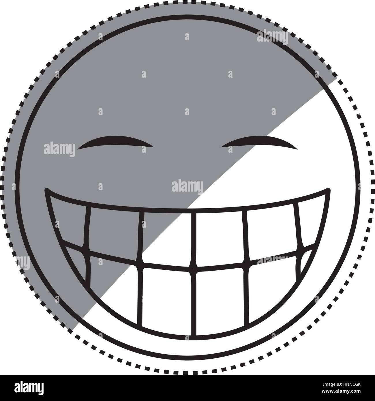 Funny emoticon cartoon icon vector illustration graphic design Stock ...