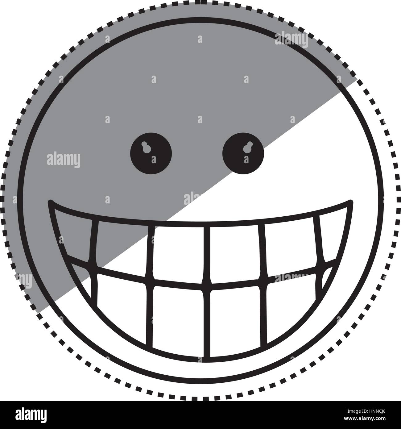 Funny emoticon cartoon icon vector illustration graphic design Stock ...