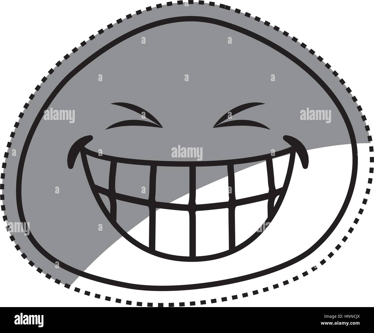 Funny emoticon cartoon icon vector illustration graphic design Stock ...