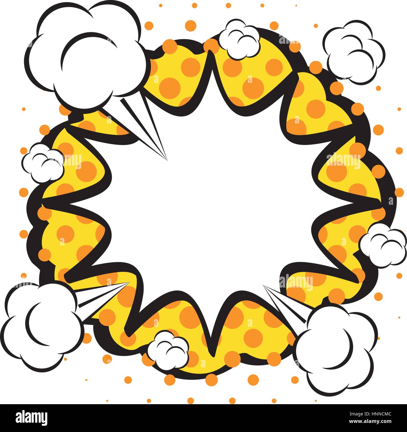 Comic explosion cartoon icon vector illustration graphic design Stock ...