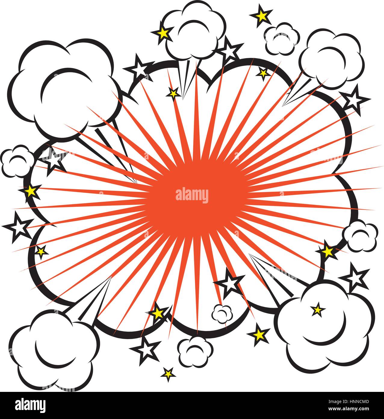 Comic explosion cartoon icon vector illustration graphic design Stock ...