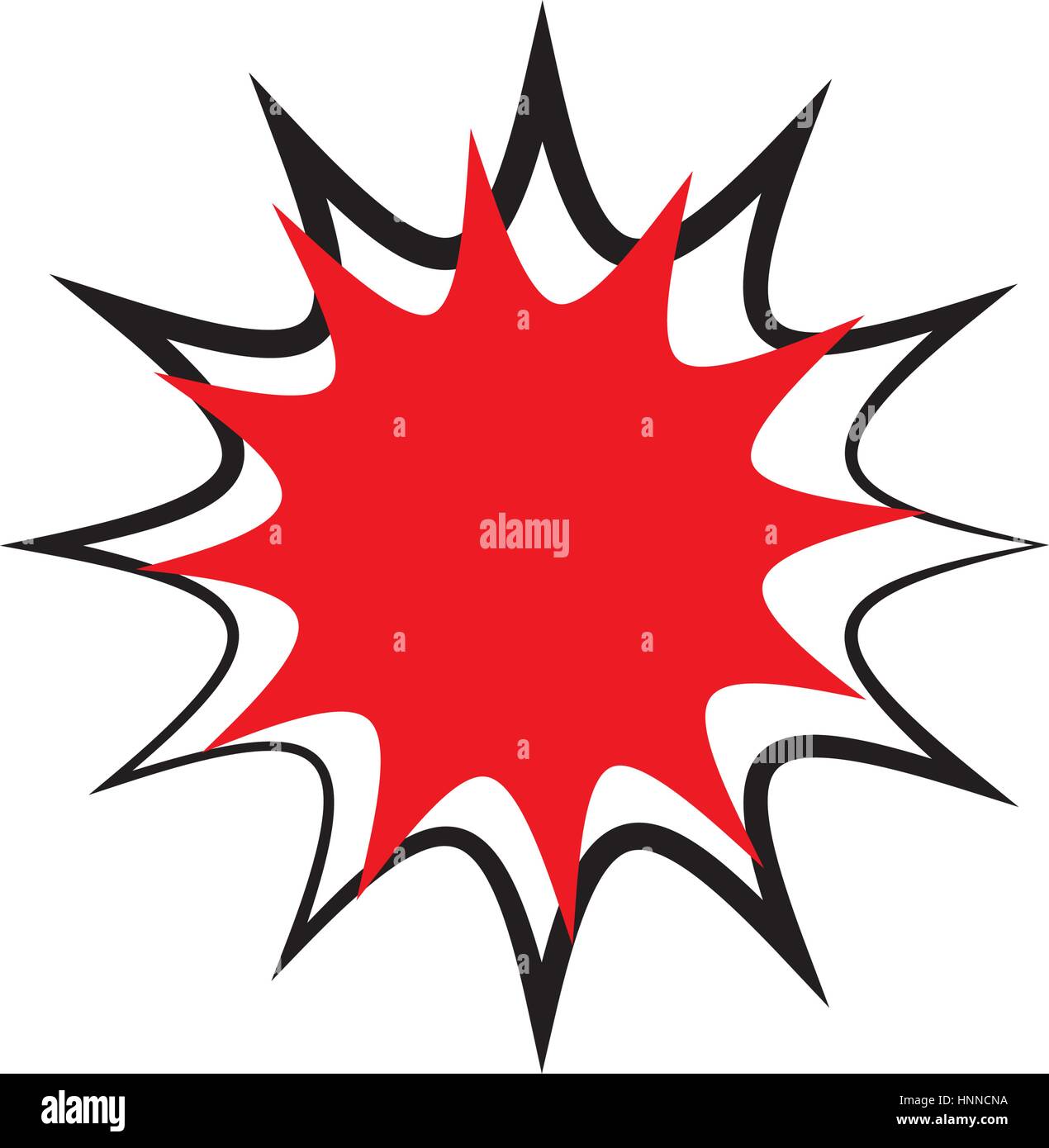 Comic explosion cartoon icon vector illustration graphic design Stock ...