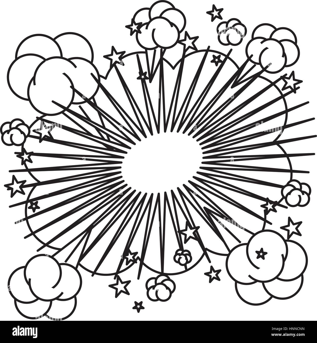 Comic explosion cartoon icon vector illustration graphic design Stock ...