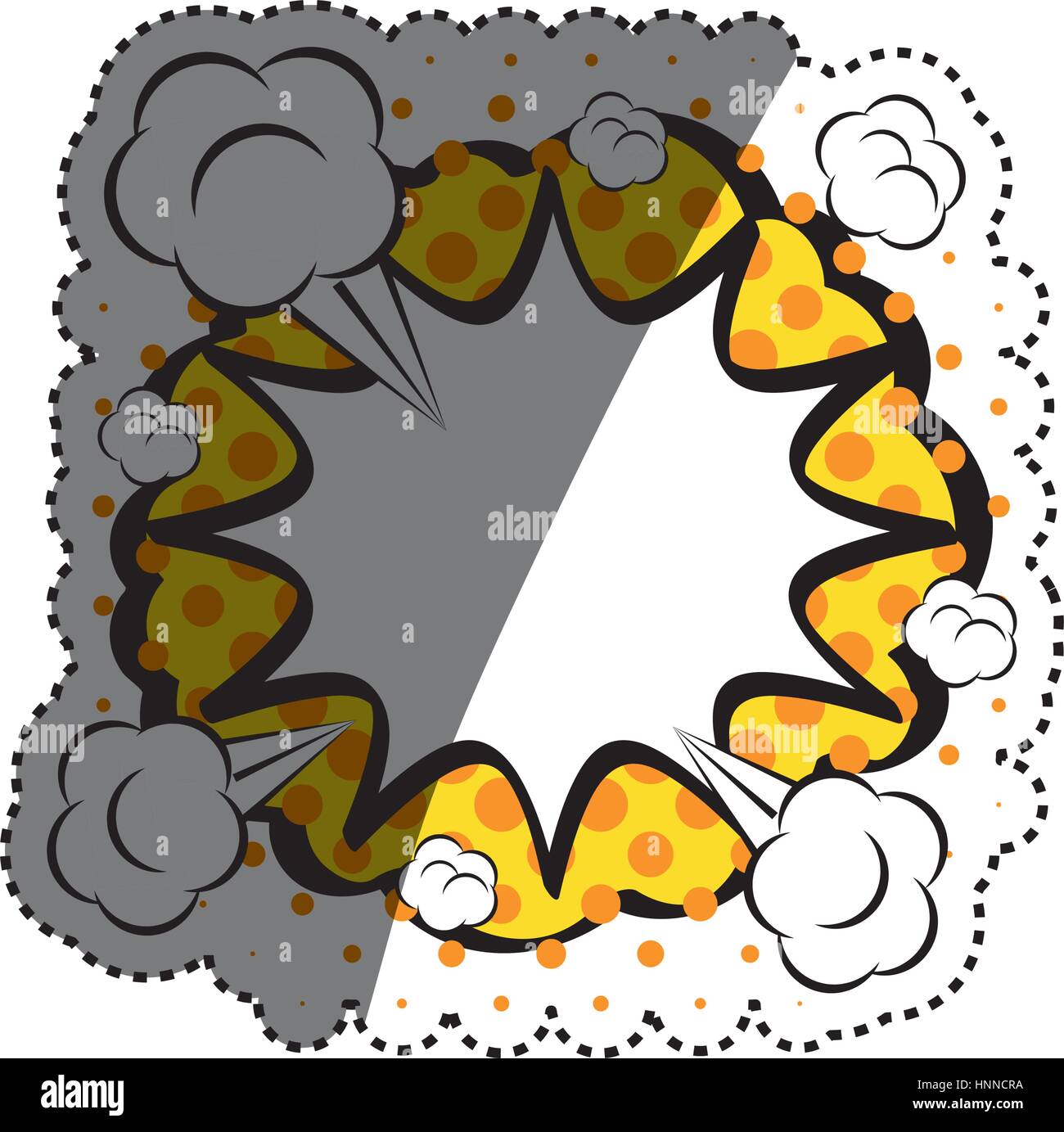 Comic explosion cartoon icon vector illustration graphic design Stock ...