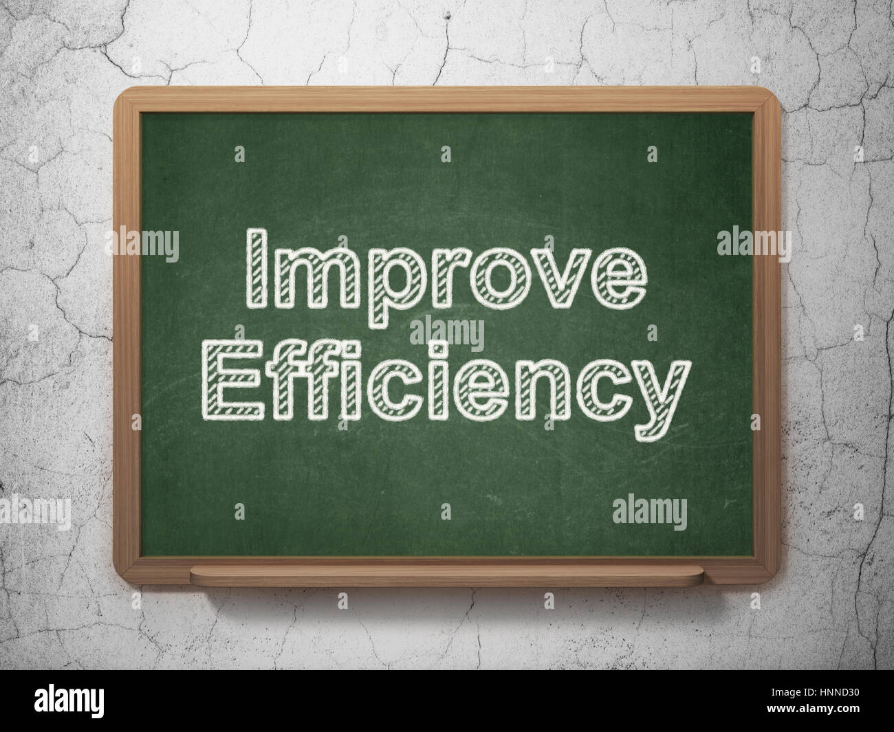 Finance concept: Improve Efficiency on chalkboard background Stock ...