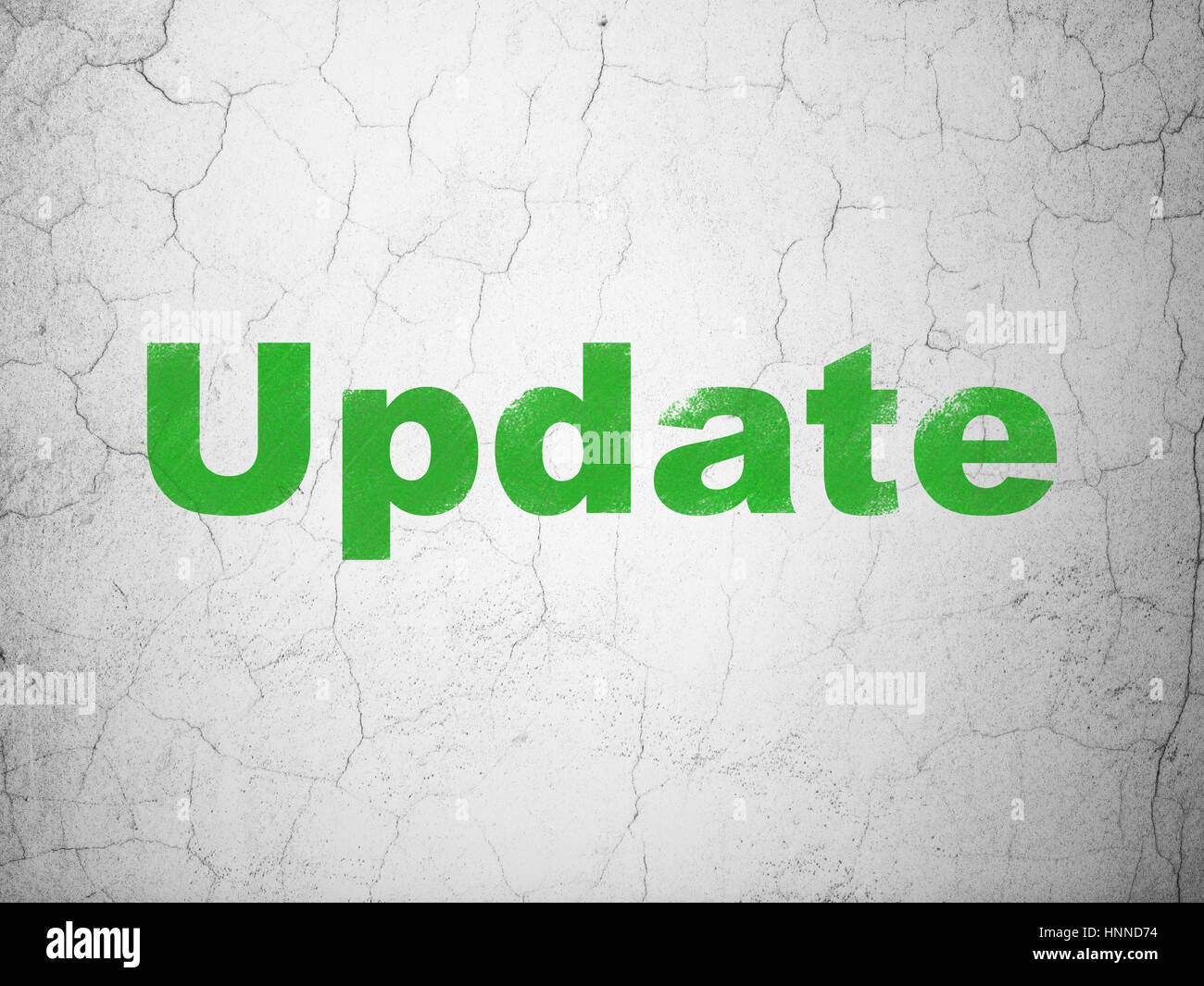 Web design concept: Update on wall background Stock Photo - Alamy