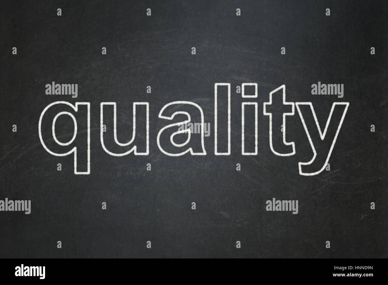 Marketing concept: Quality on chalkboard background Stock Photo - Alamy