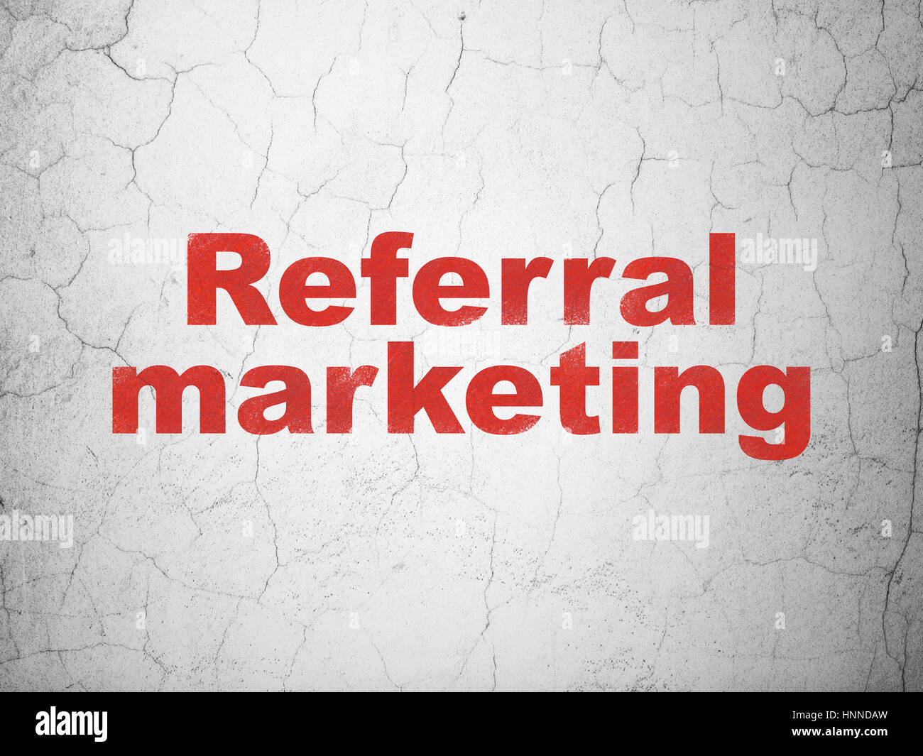 Advertising concept: Referral Marketing on wall background Stock Photo ...