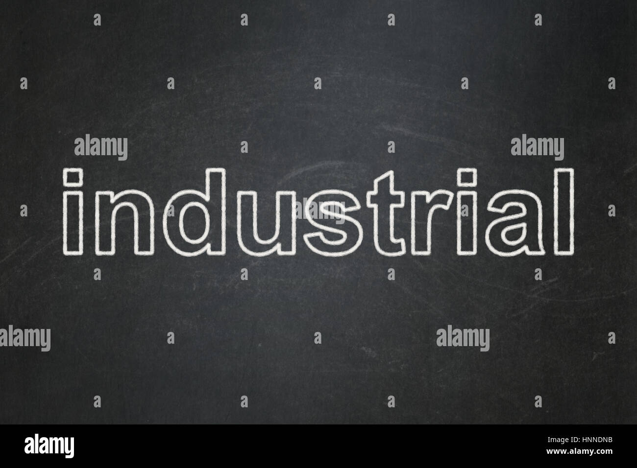 Industry concept: Industrial on chalkboard background Stock Photo - Alamy