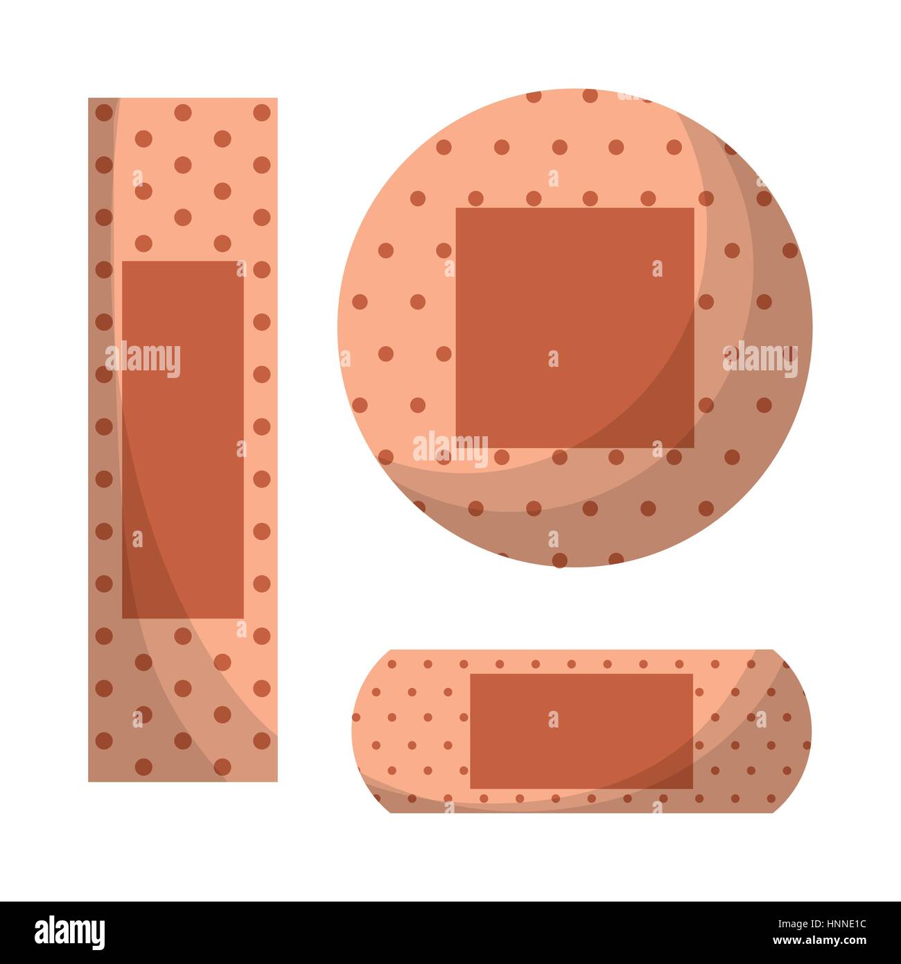 band aids over white background. colorful design. first aid concept ...