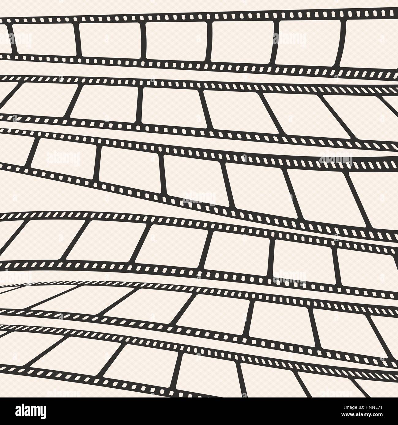 Set of film or camera strips in horizontal position Stock Vector Image ...