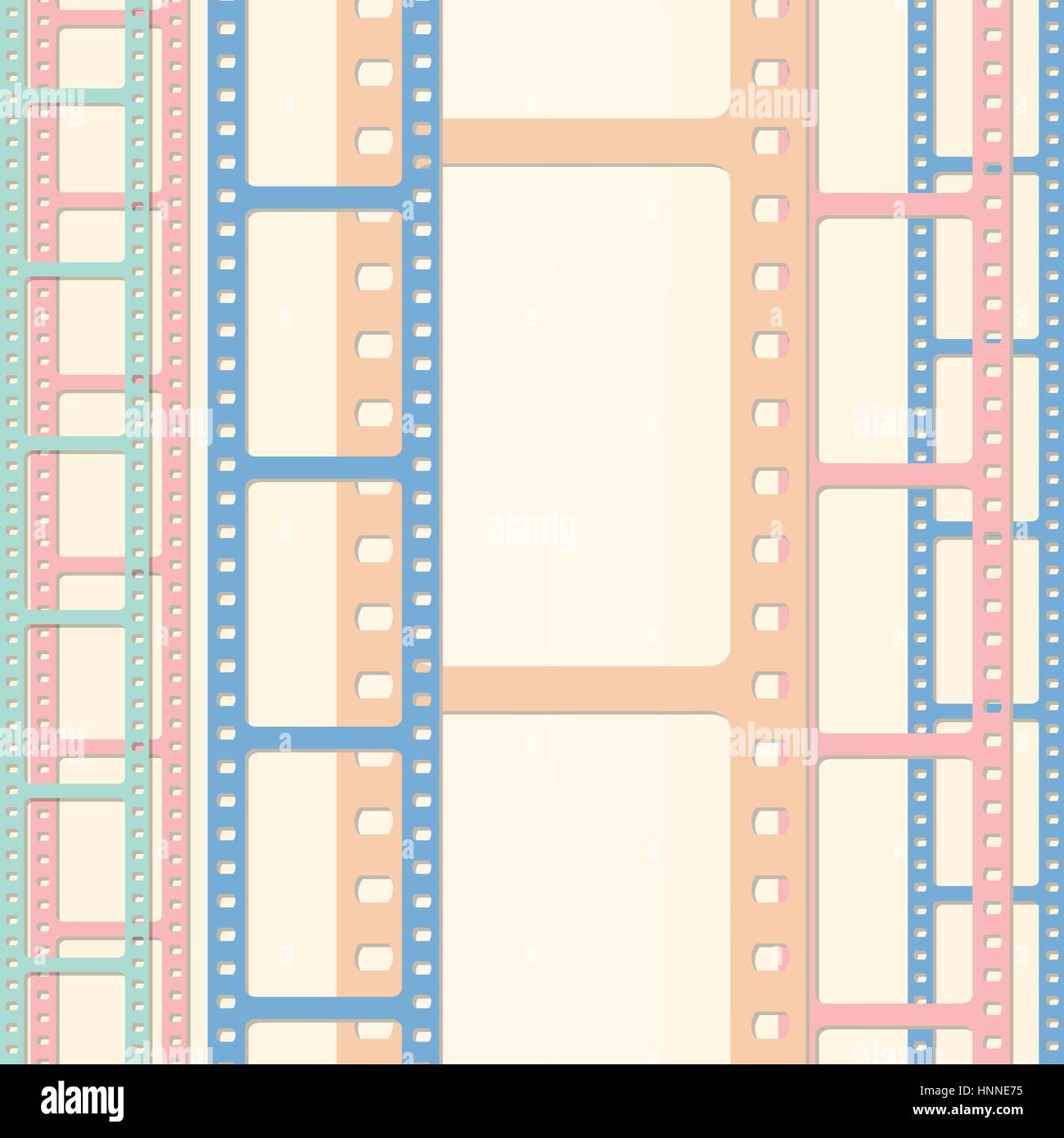 Set empty film strips hi-res stock photography and images - Alamy