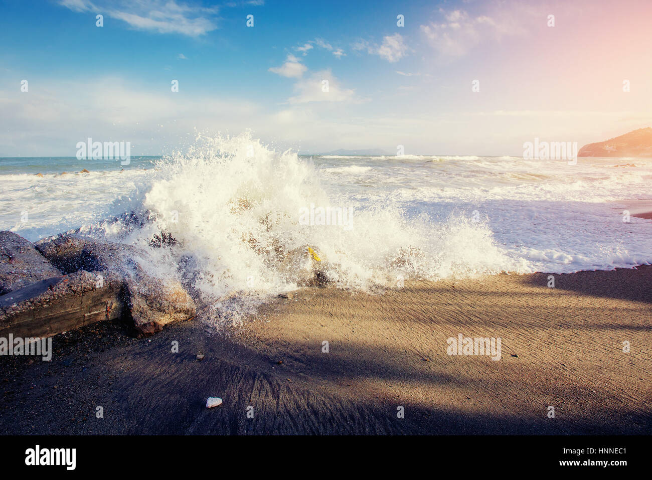 waves on the sea landscape Stock Photo - Alamy