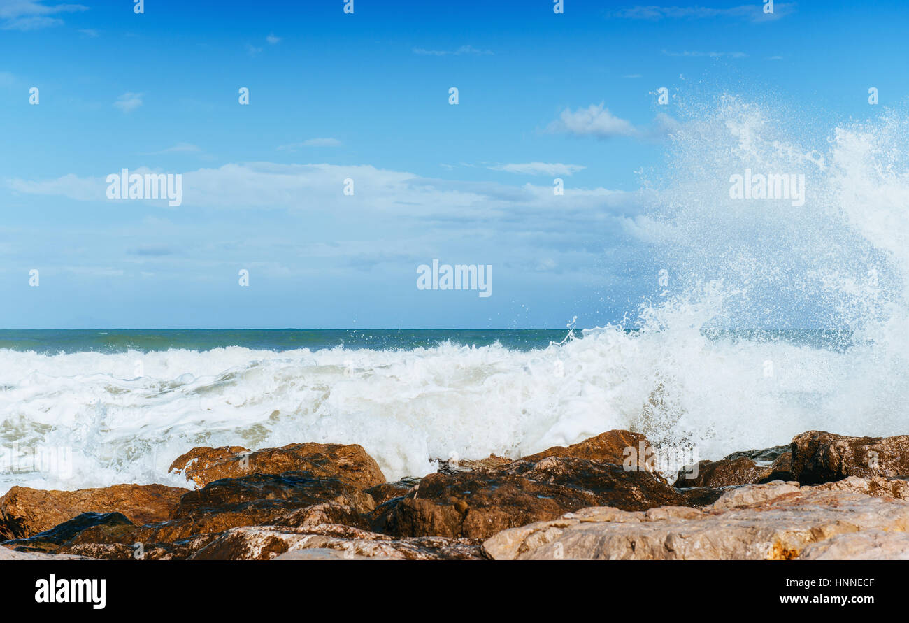 waves on the sea landscape Stock Photo - Alamy