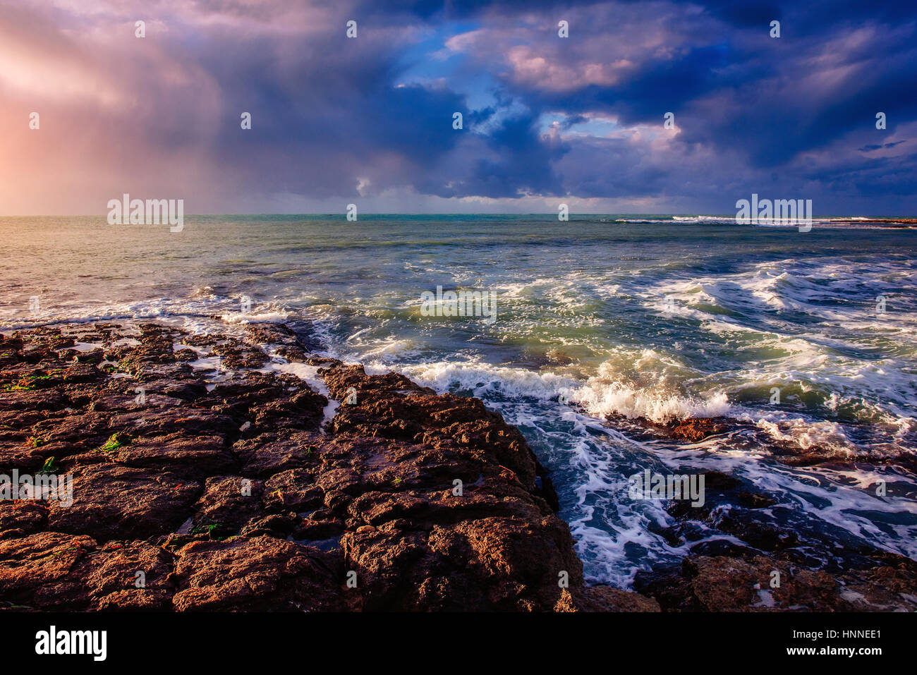 waves on the sea landscape Stock Photo - Alamy