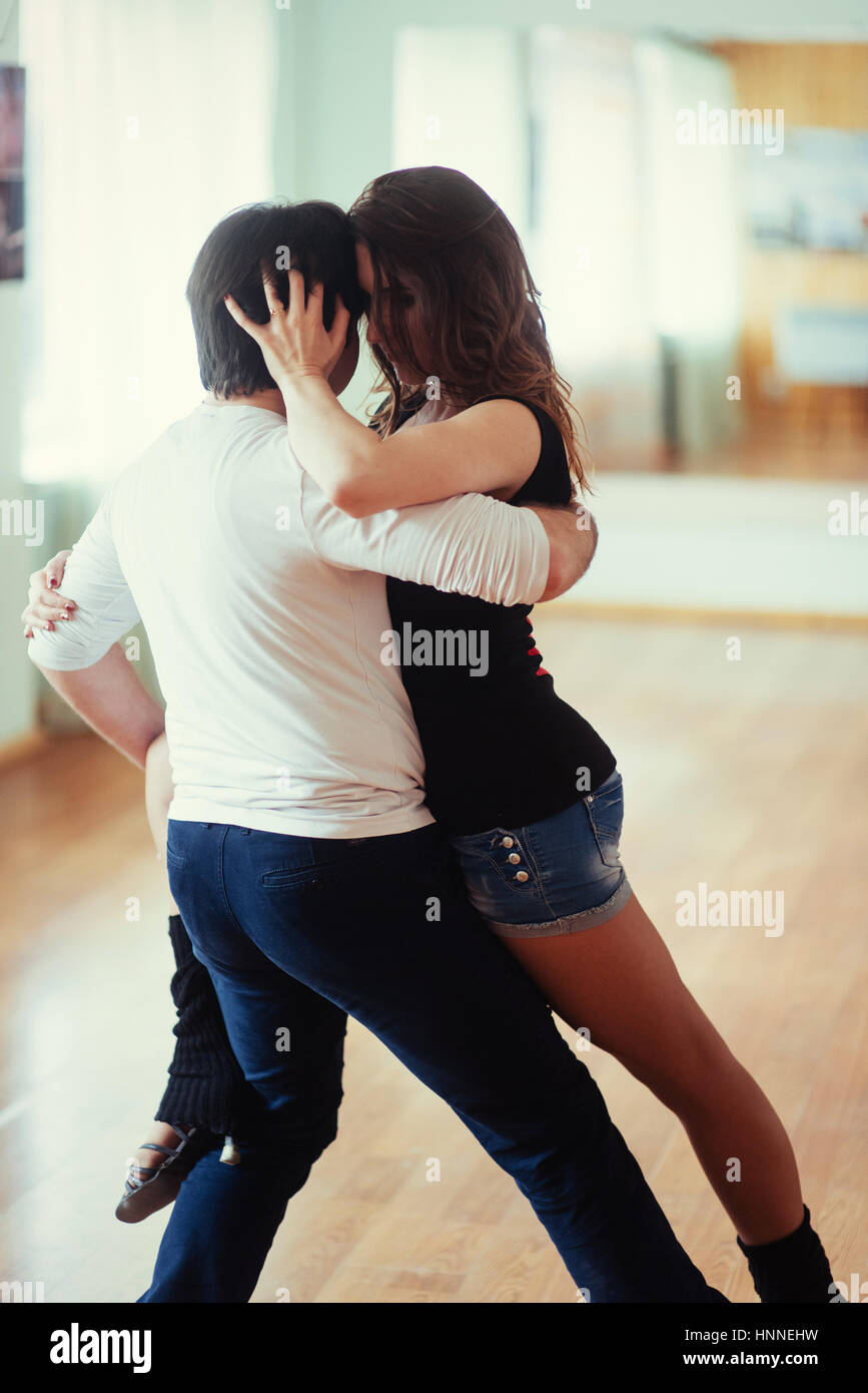 Cute romantic married couple dancing hi-res stock photography and ...