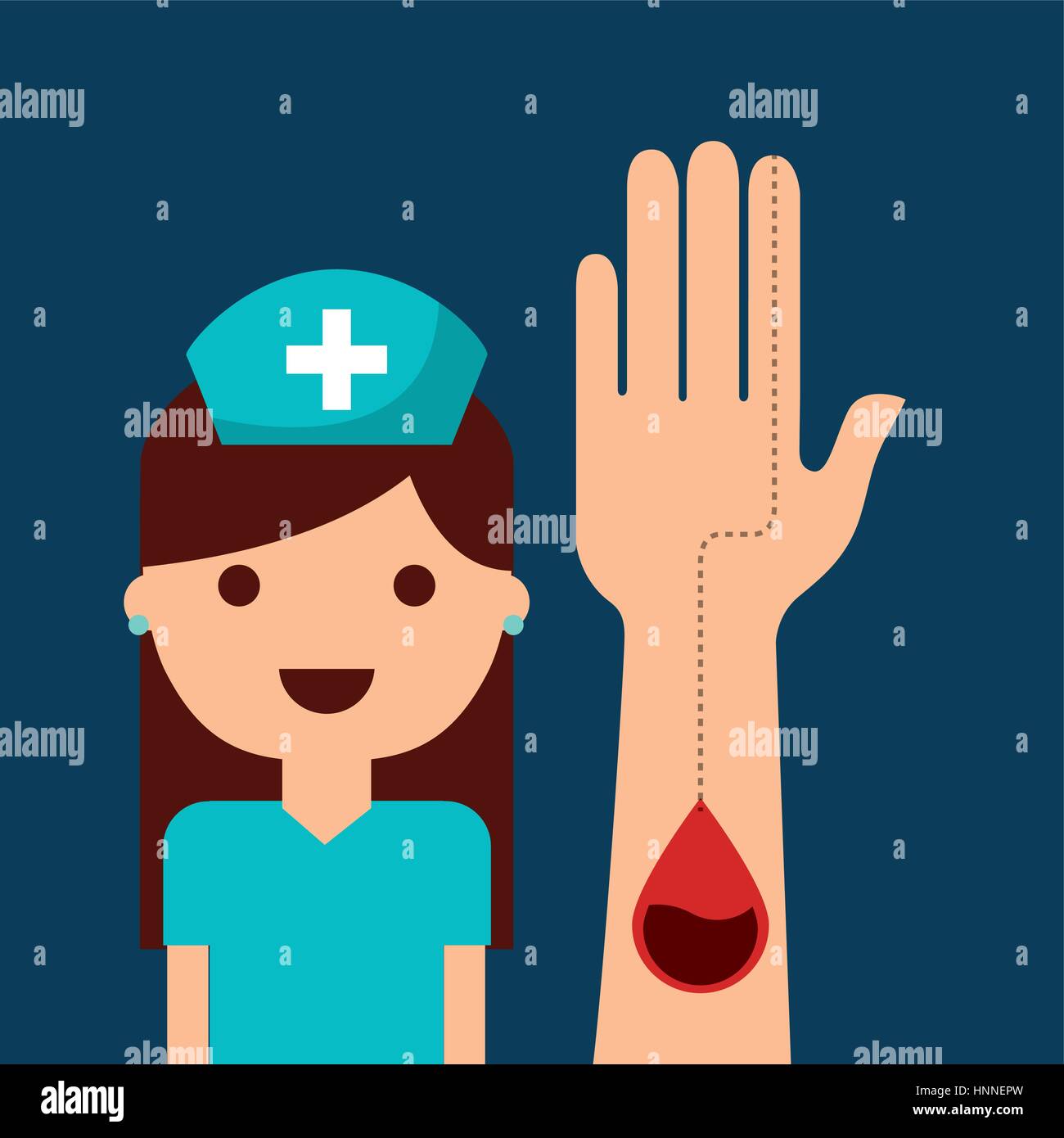 Nurse hand over Stock Vector Images - Alamy