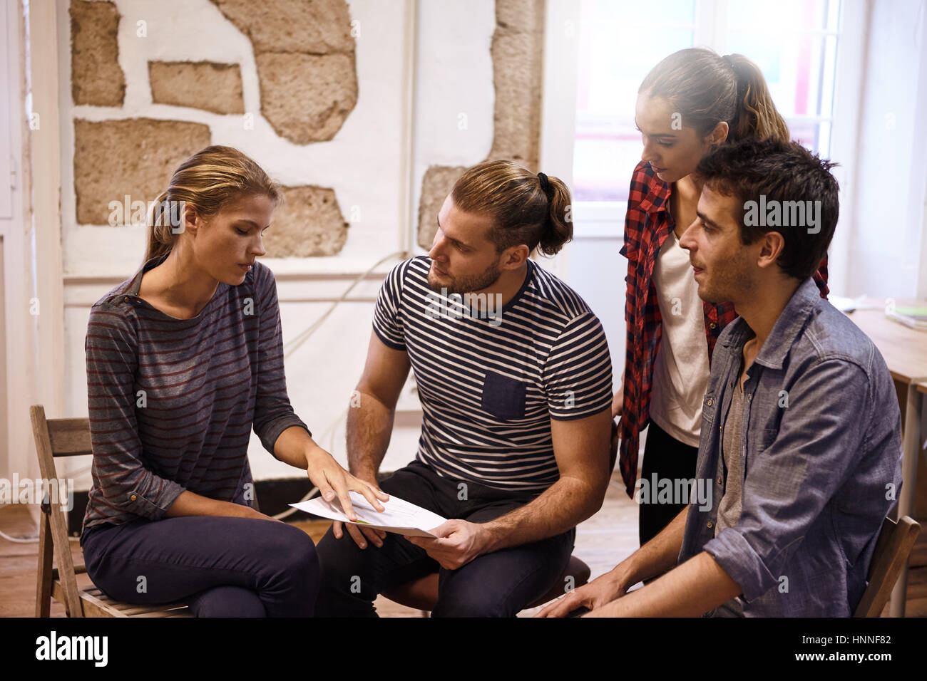 Long striped paper hi-res stock photography and images - Alamy
