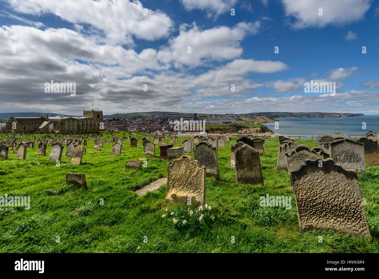 The graveyard and the Church of Saint Mary, an Anglican parish church ...