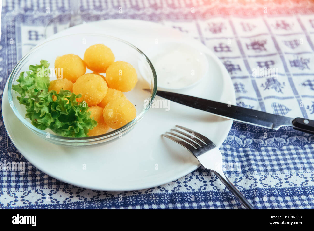 Deep fried cheese balls hi-res stock photography and images - Alamy