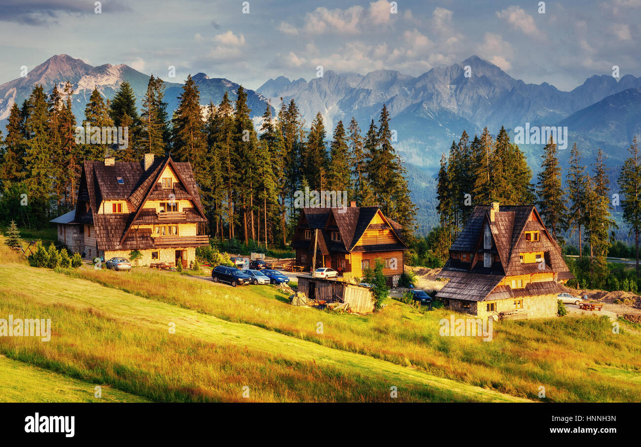 Traditional Old Polish Wooden Country High Resolution Stock Photography ...
