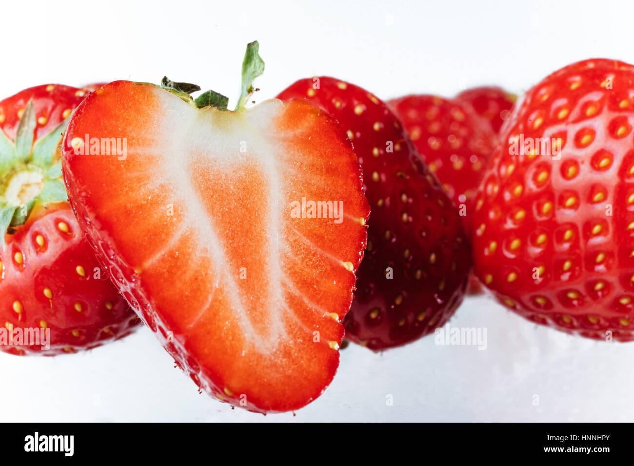 Tasty big ripe strawberry isolated on white background Stock Photo - Alamy