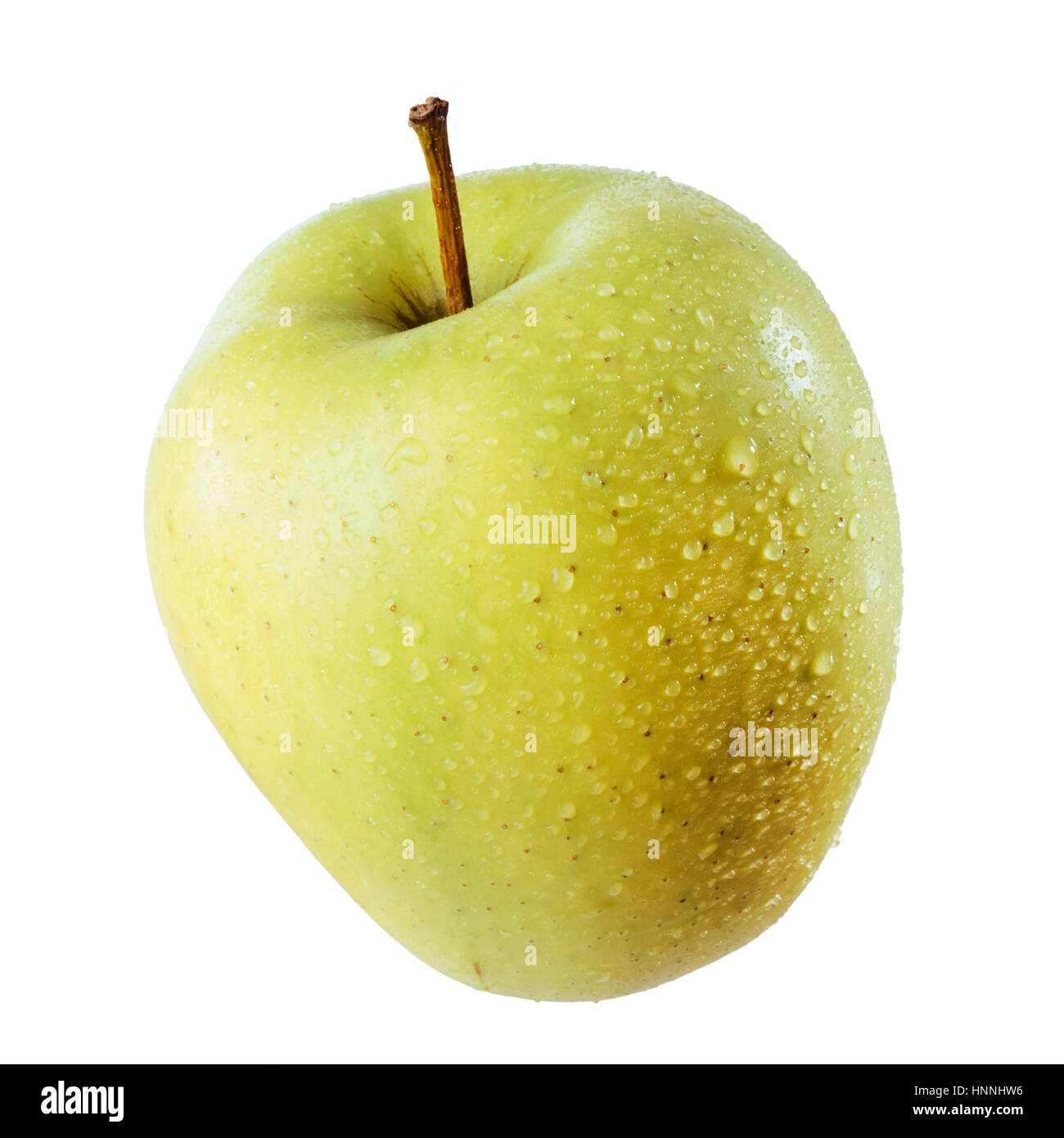 apple with water drops isolated on white Stock Photo - Alamy