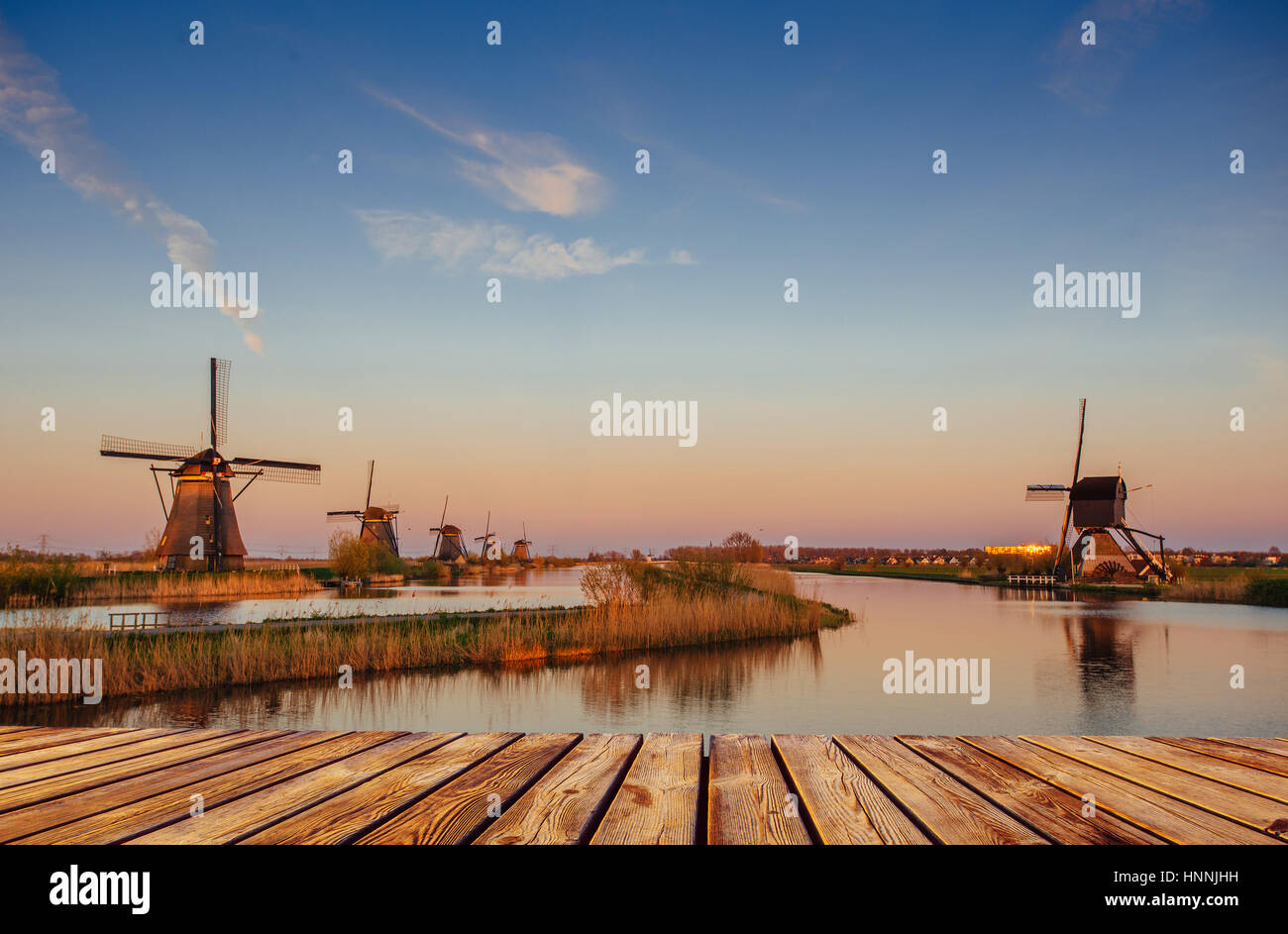 Blue sky over the sea. Dramatic Rotterdam Holland Stock Photo - Alamy