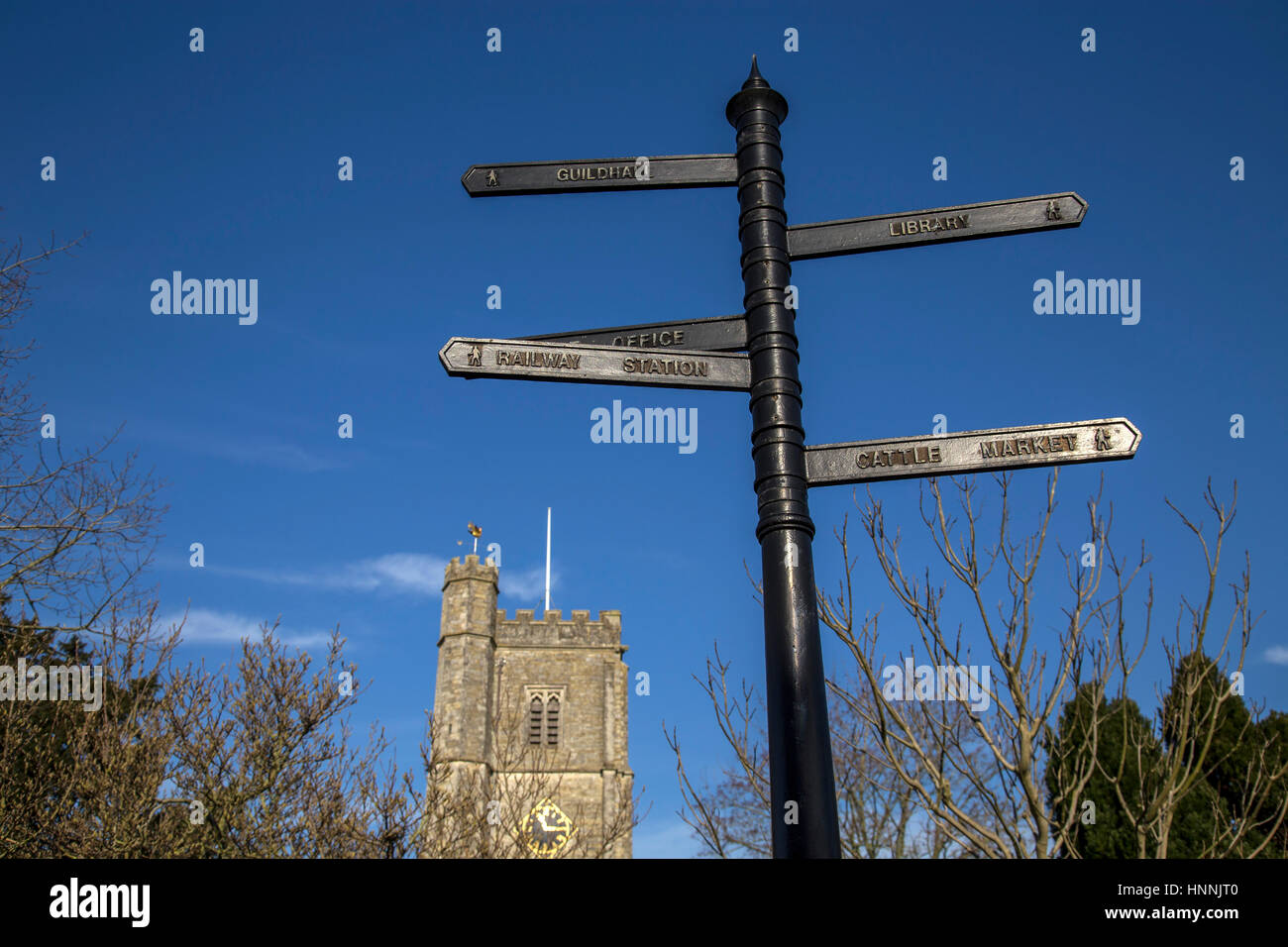 St Mary the Virgin, Parish Church in Axminster, Devon, UK Stock Photo ...