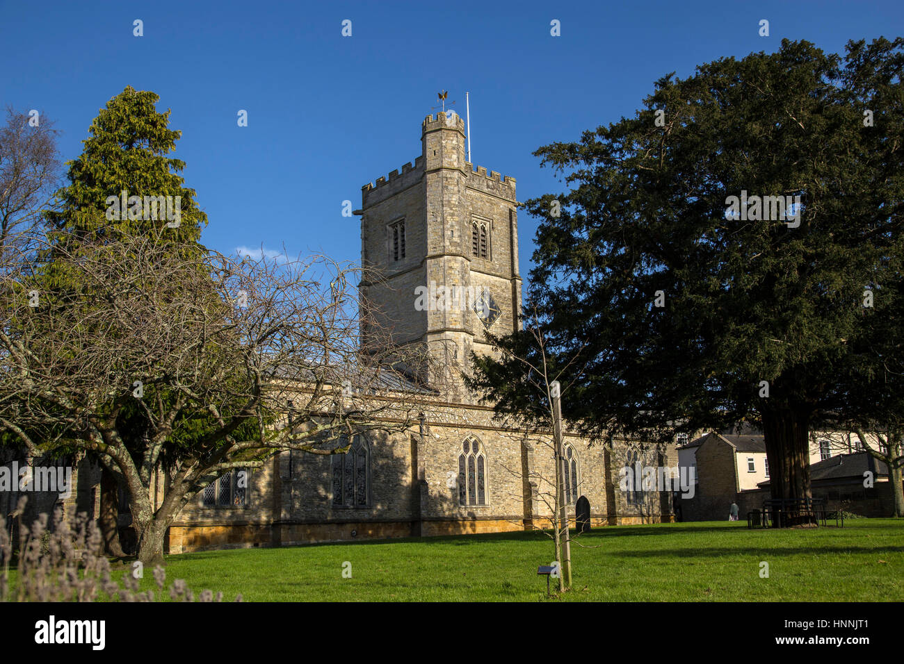 St Mary the Virgin, Parish Church in Axminster, Devon, UK Stock Photo ...