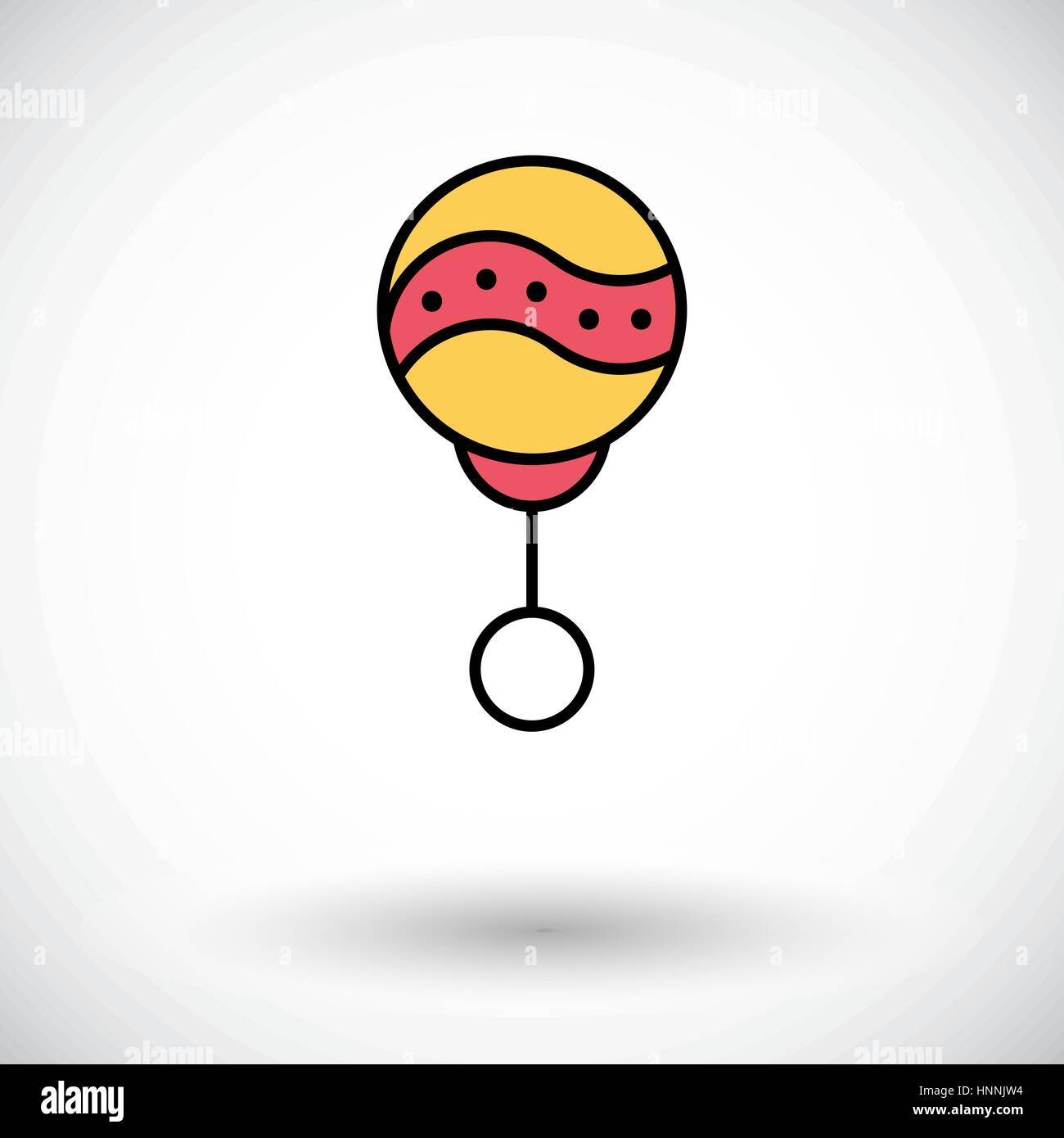 Rattle icon. Flat vector related icon for web and mobile applications ...