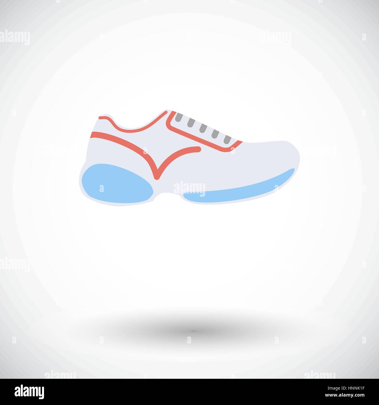 Shoes. Single flat icon on white background. Vector illustration Stock ...