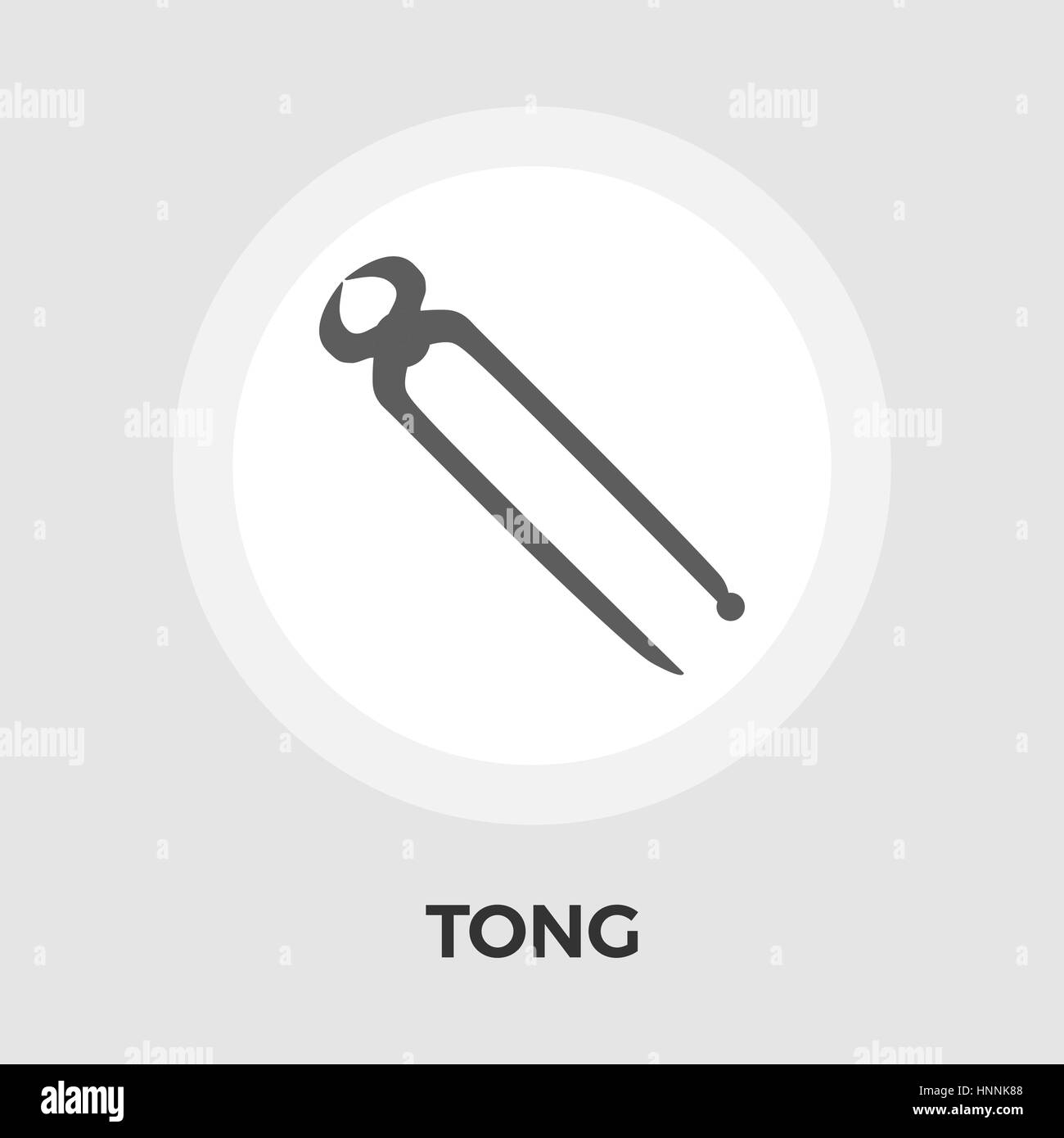 Tong icon vector. Flat icon isolated on the white background. Editable ...