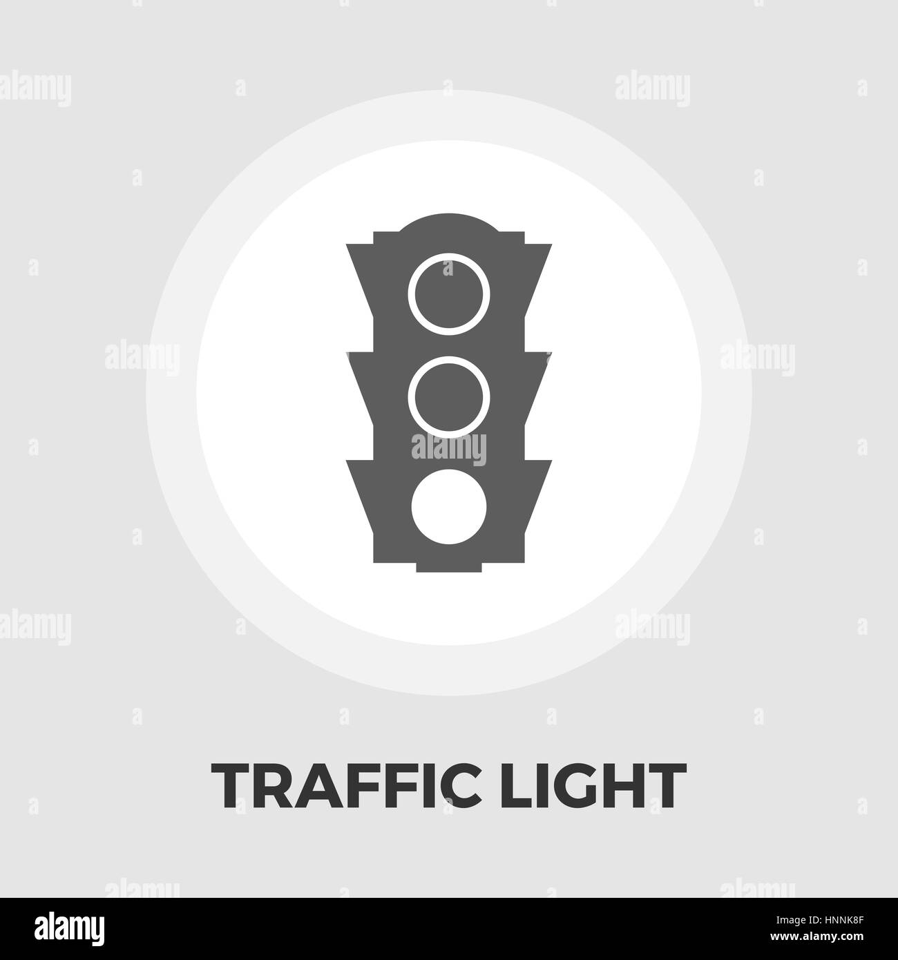 Traffic light icon vector. Flat icon isolated on the white background ...