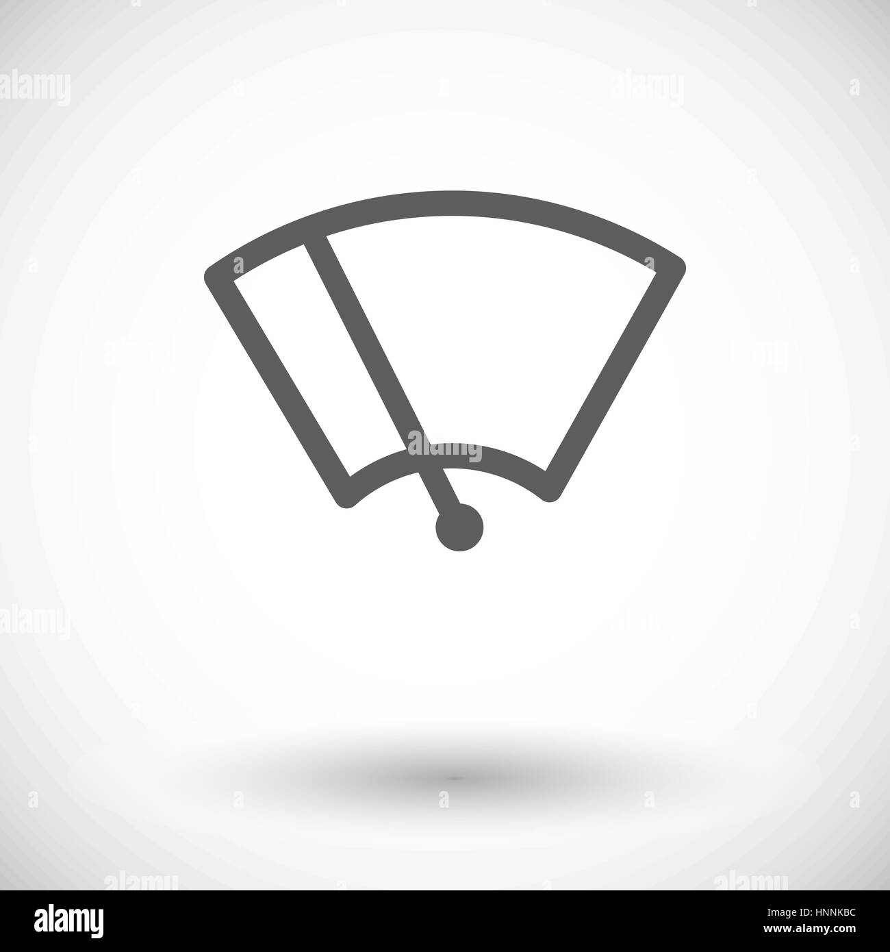 Windsield washer. Single flat icon on white background. Vector ...