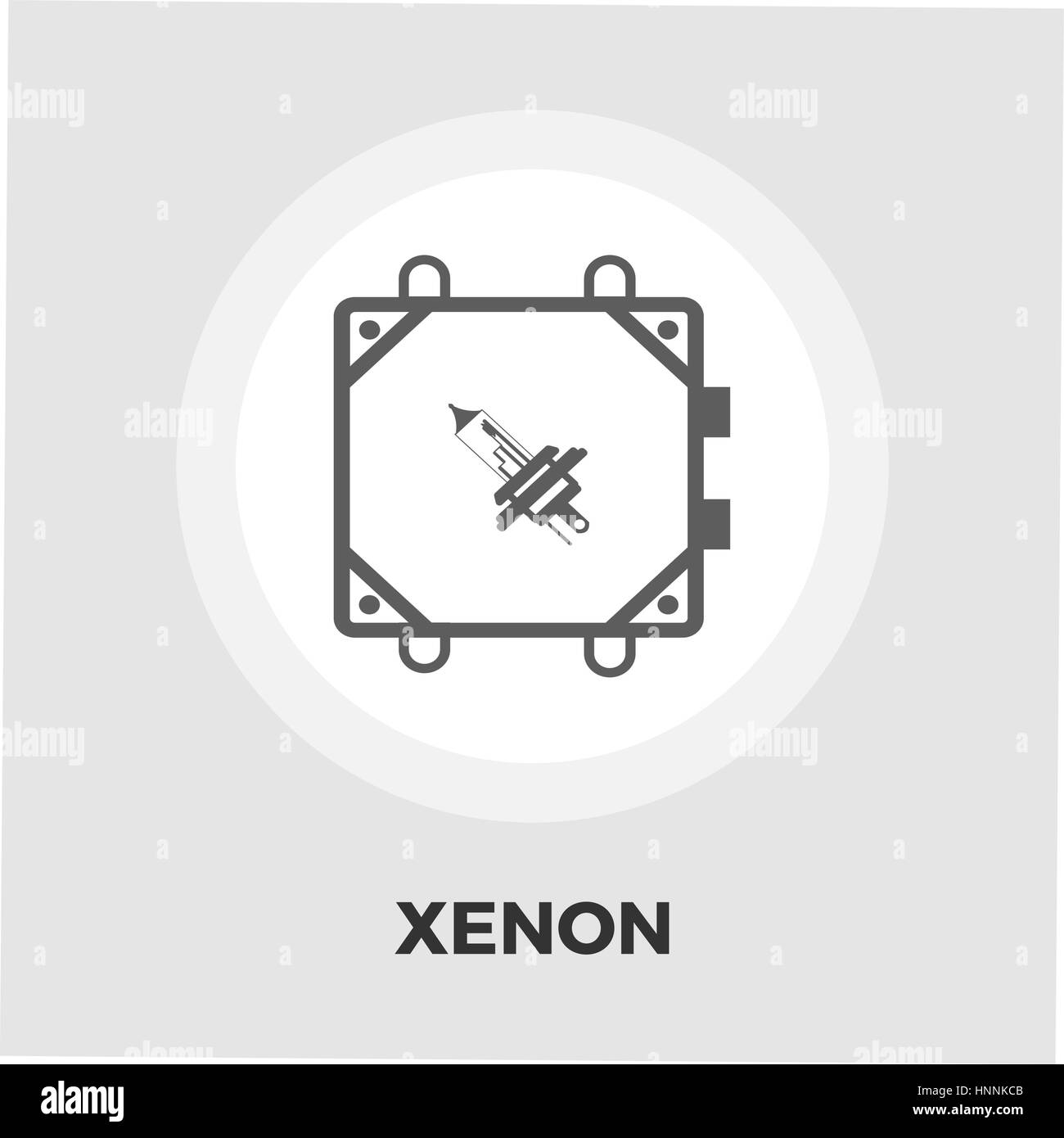 Xenon car lamp icon vector. Flat icon isolated on the white background ...