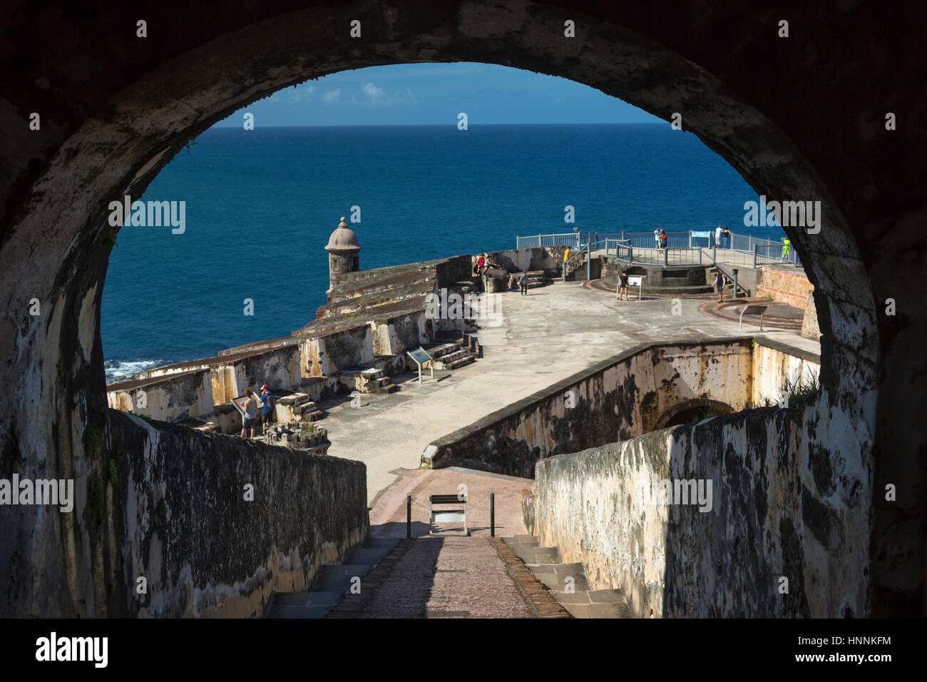 ARCHWAY CASTILLO SAN FELIPE DEL MORRO OLD CITY SAN JUAN PUERTO RICO ...