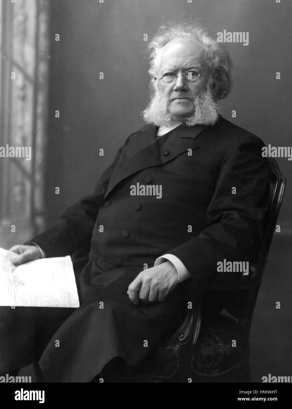 HENRIK IBSEN (1828-1906) Norwegian playwright in 1898 Stock Photo - Alamy