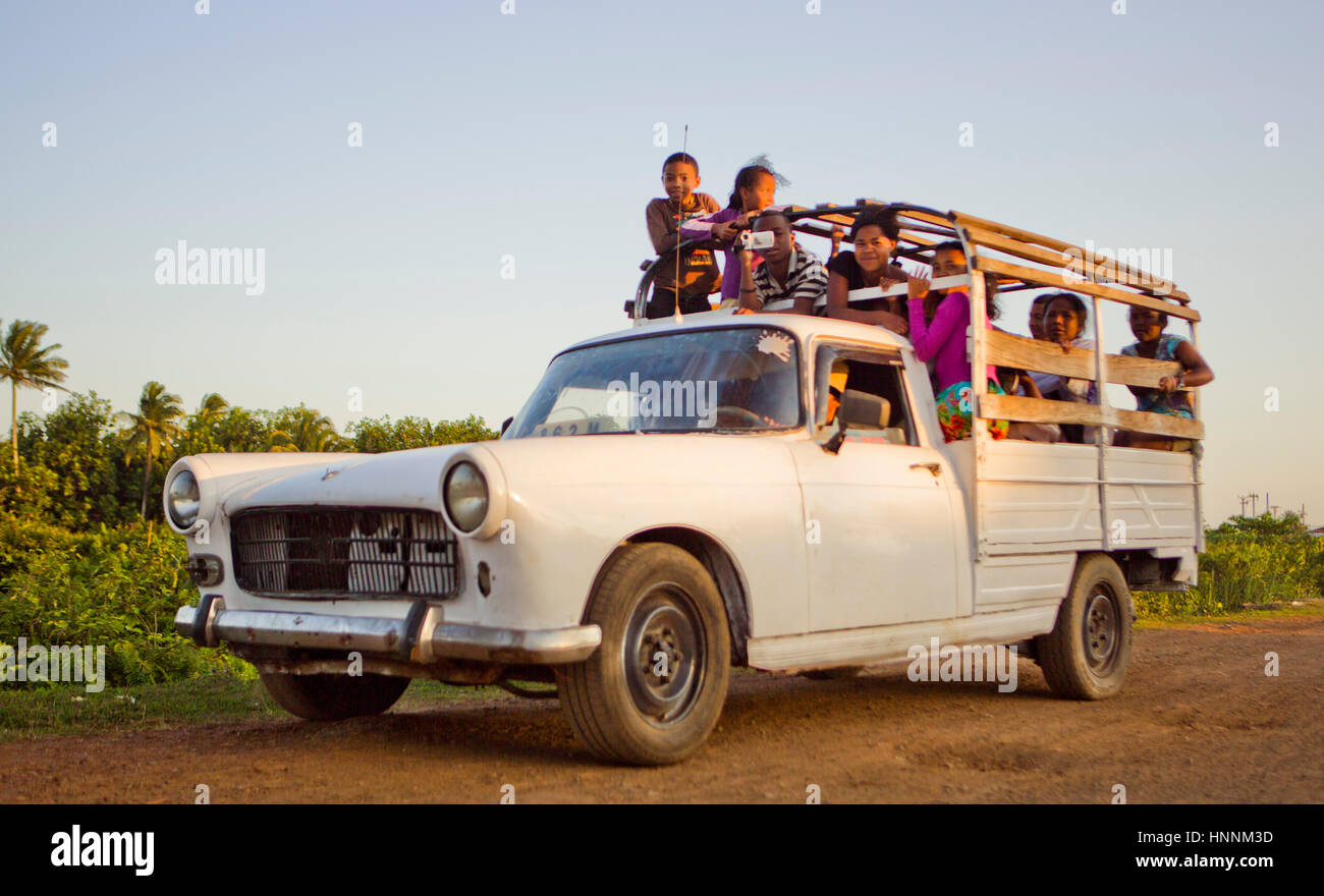 Local transport/ local taxi in small cities and towns in Madagascar ...