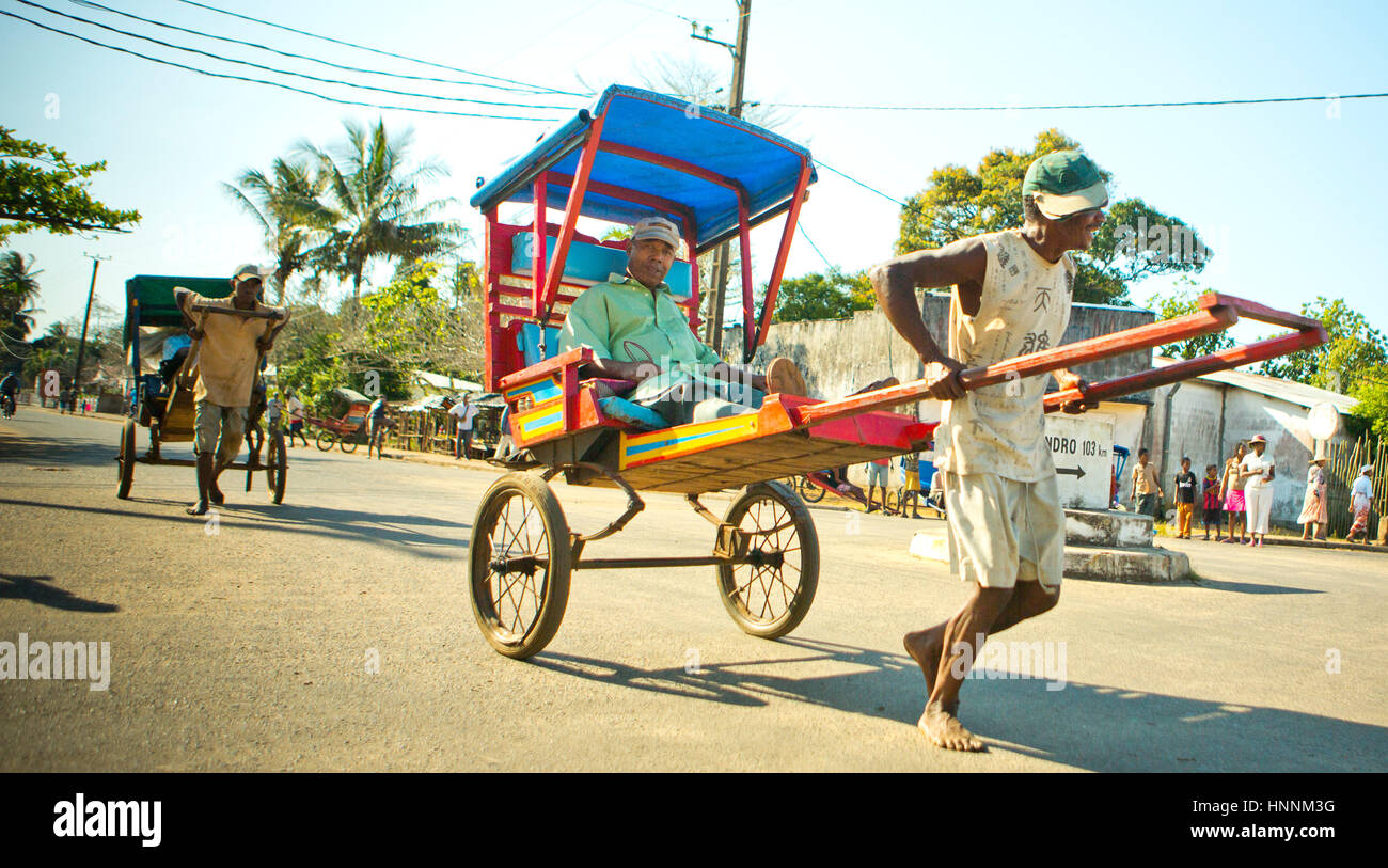 Local transport/ local taxi in small cities and towns in Madagascar ...