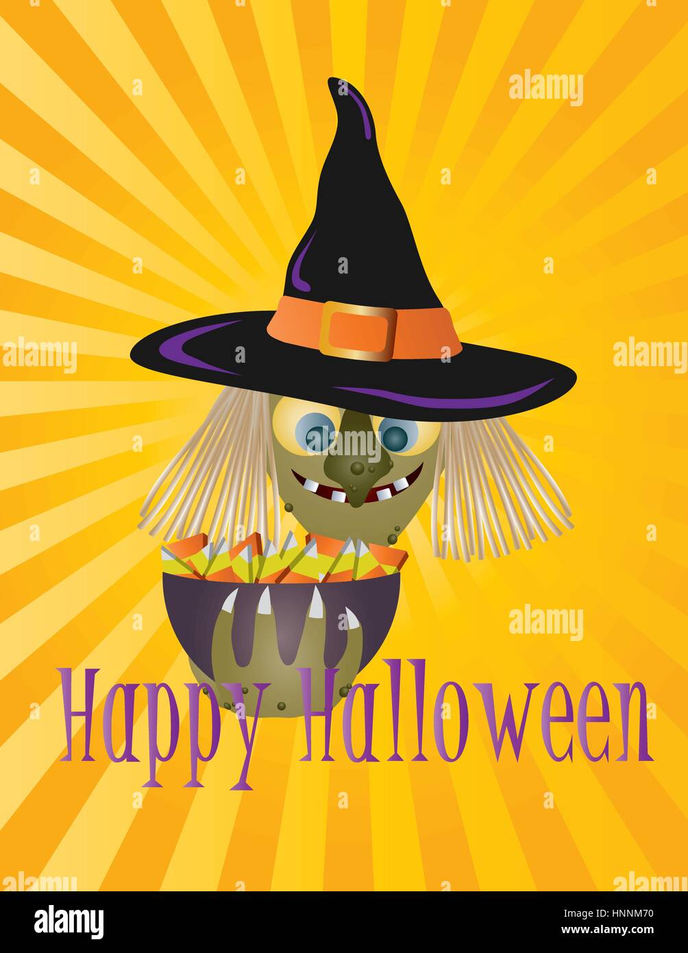 Halloween candy corn illustration Stock Vector Images - Alamy
