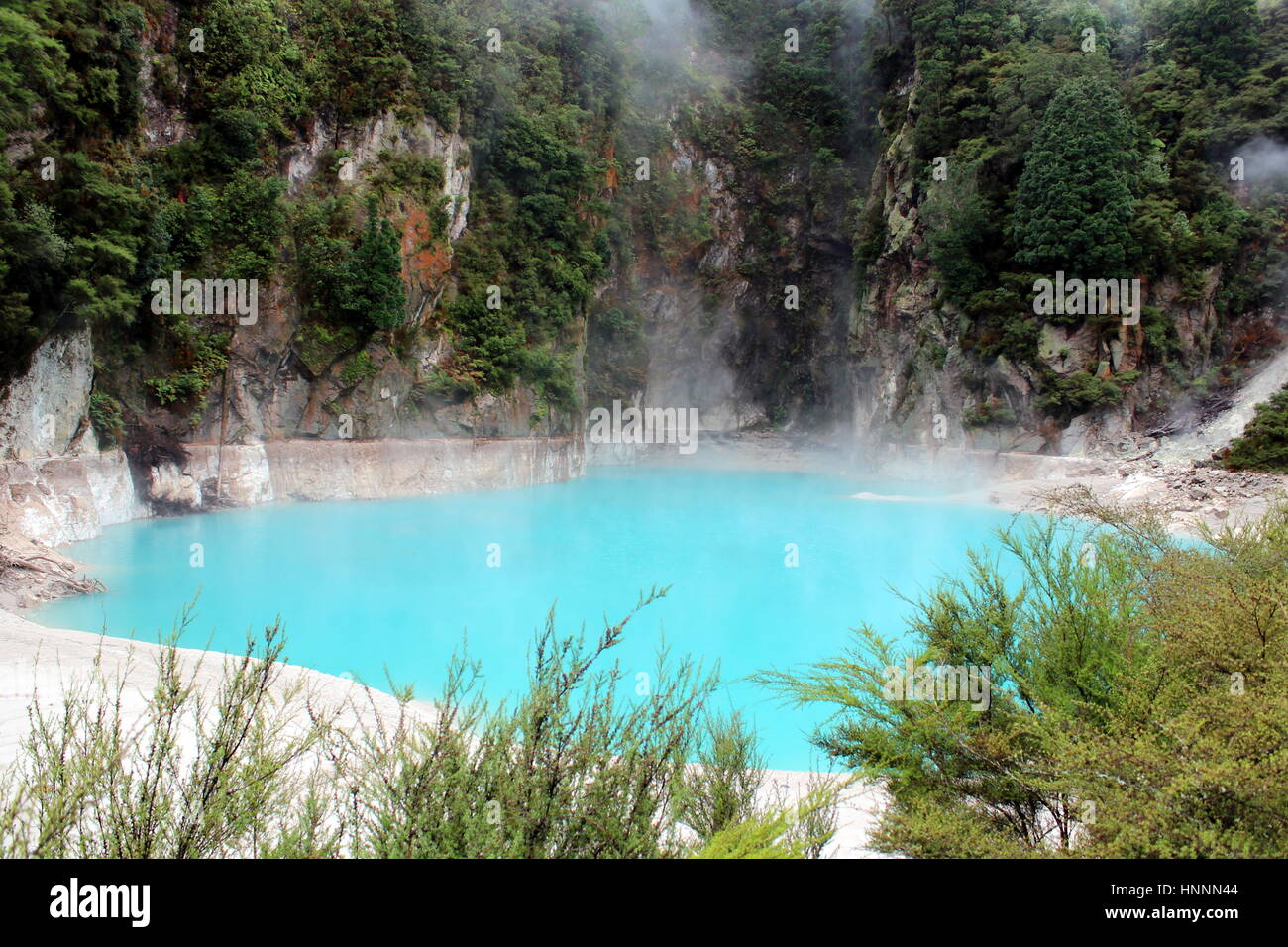 Waimangu and around New Zealand Stock Photo - Alamy