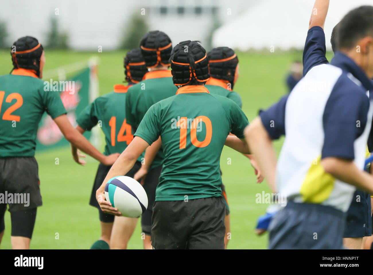 Male student rugby ball hi-res stock photography and images - Alamy