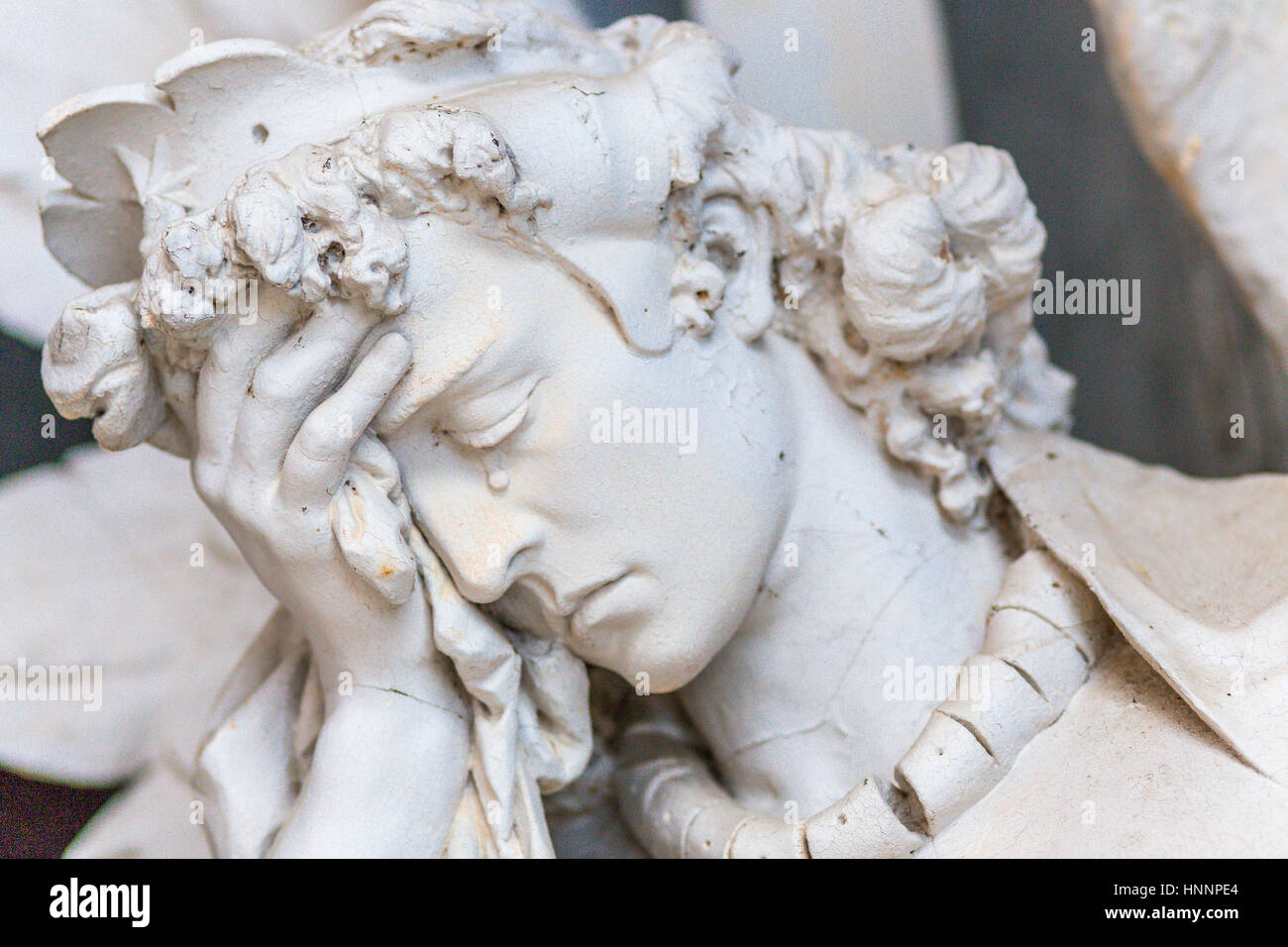 sorrow of angel in tears Stock Photo - Alamy